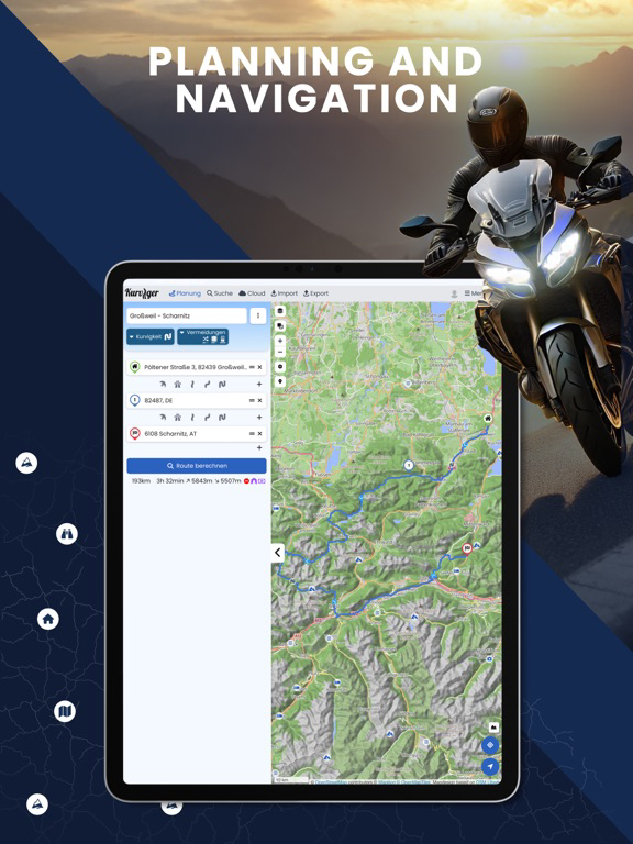 Kurviger Motorcycle Navigation for iOS (iPhone/iPad) - Free Download at ...