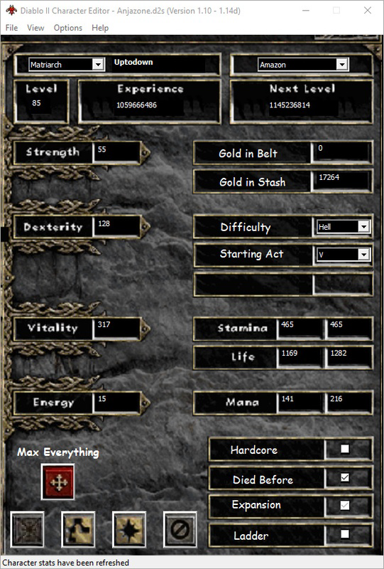 Download Diablo II Character Editor Latest 2.2.2 for Windows PC