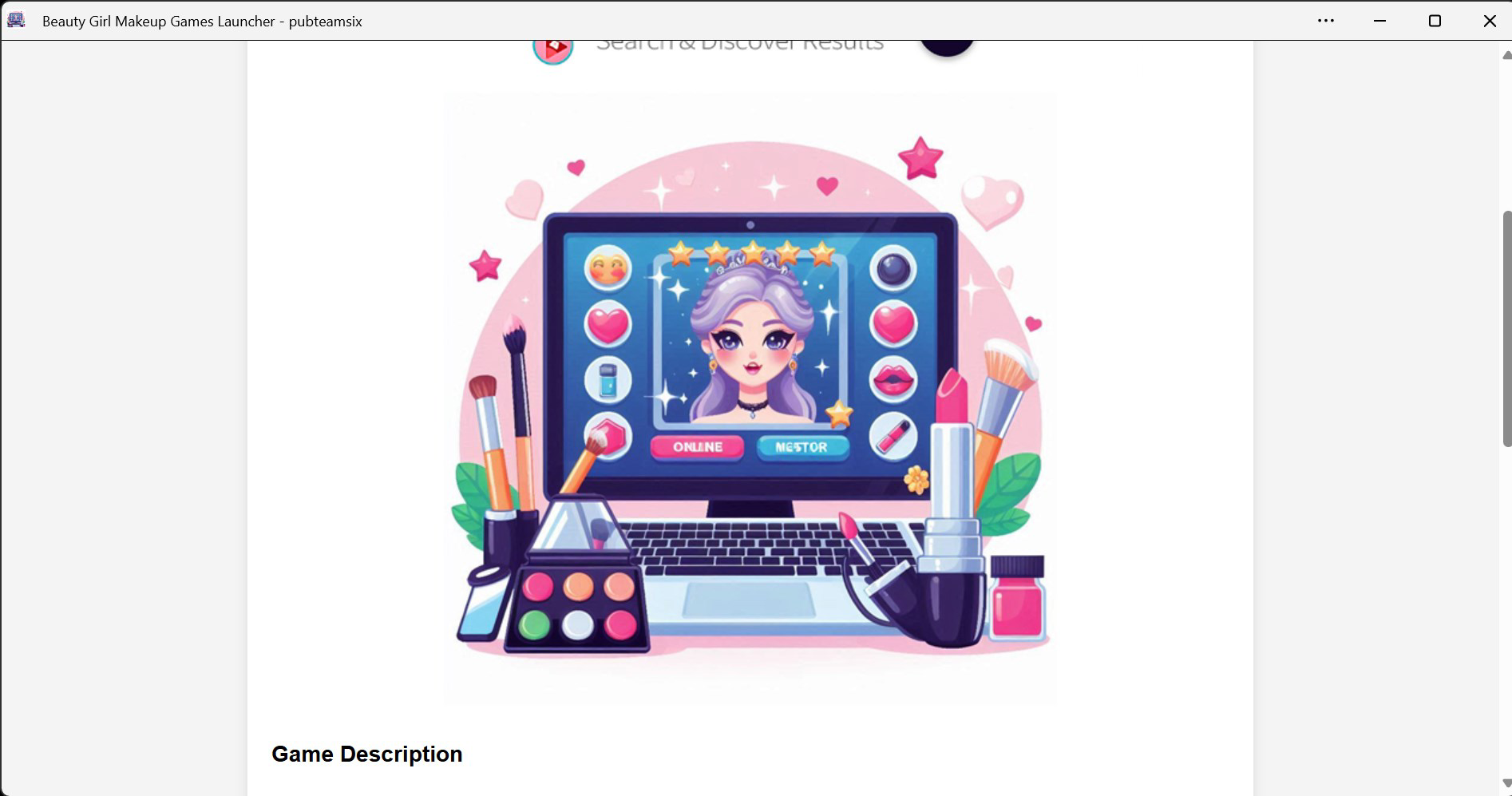 Download Beauty Girl Makeup Games Launcher Latest for Windows PC