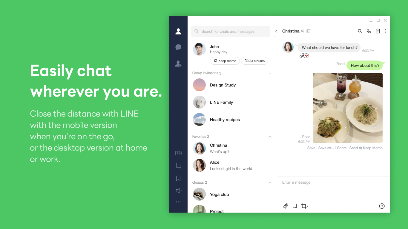 LINE Desktop for PC Windows Download