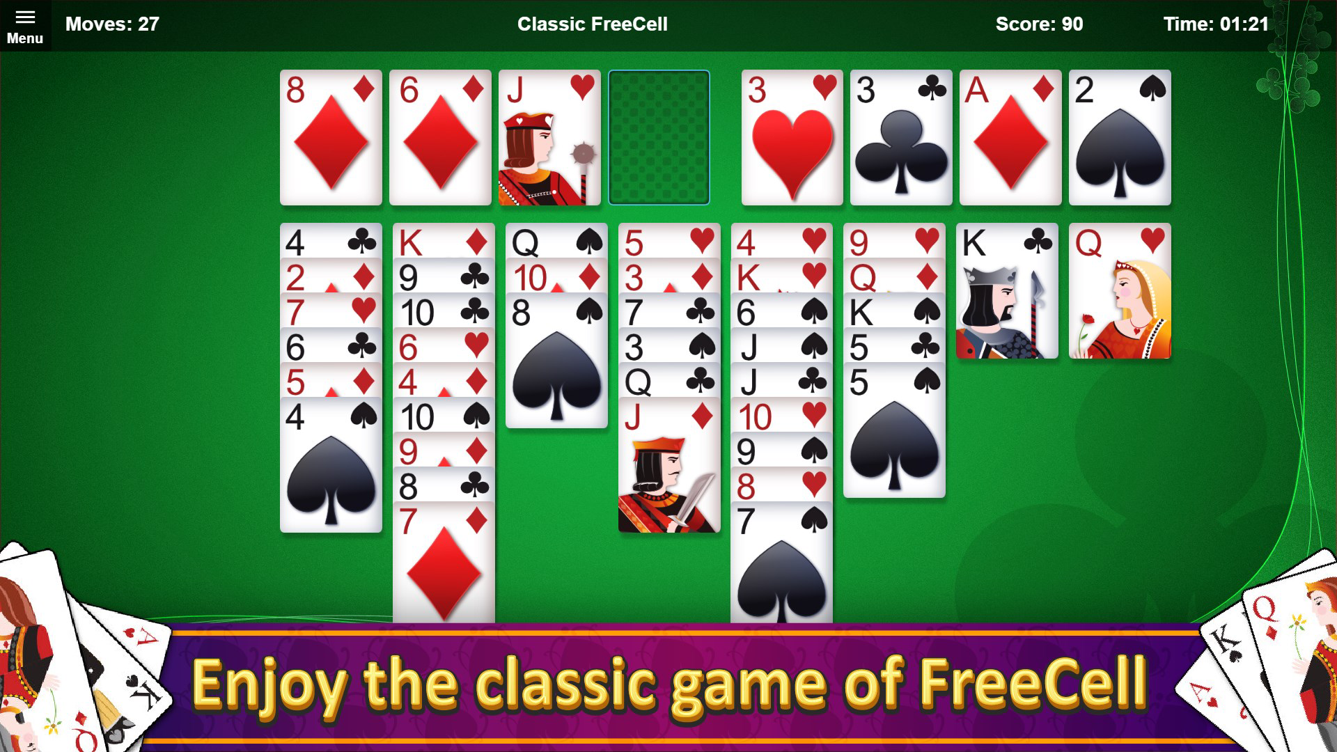Amazing FreeCell Solitaire for PC Windows Download