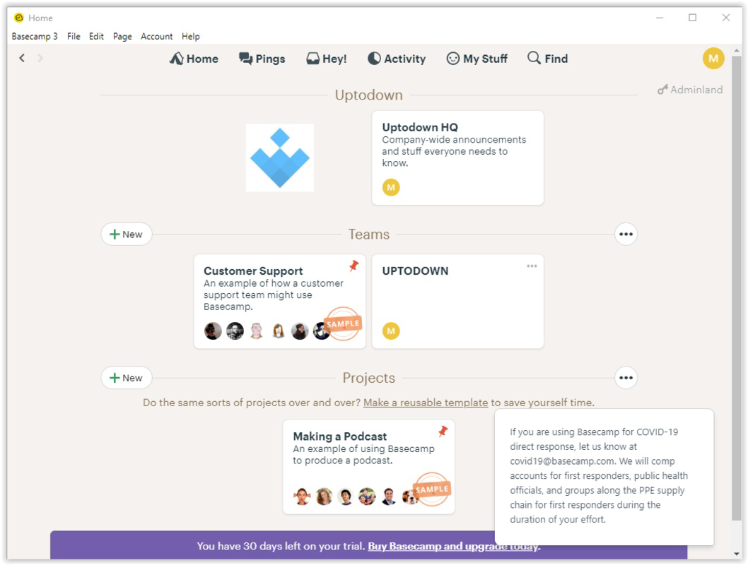 Basecamp 3 for PC Windows 2.3.6.0 Download
