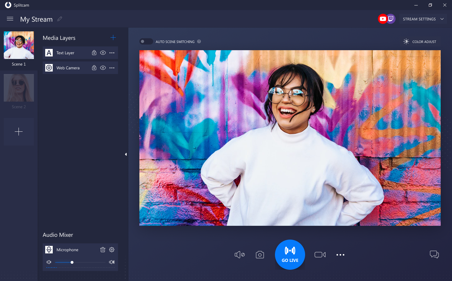 SplitCam Live Multi-Streaming for PC Windows Download
