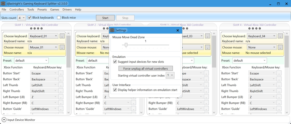 Gaming Keyboard Splitter for PC Windows 2.3.0.0 Download