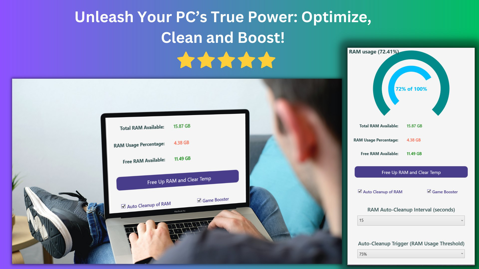 Ram Cleaner: Game Booster, PC Optimizer for PC Windows Download