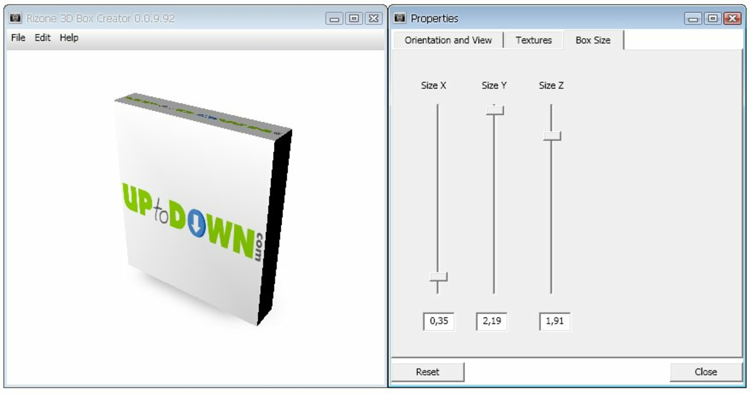 Rizone 3D Box Creator for PC Windows 0.0.9.92 Download