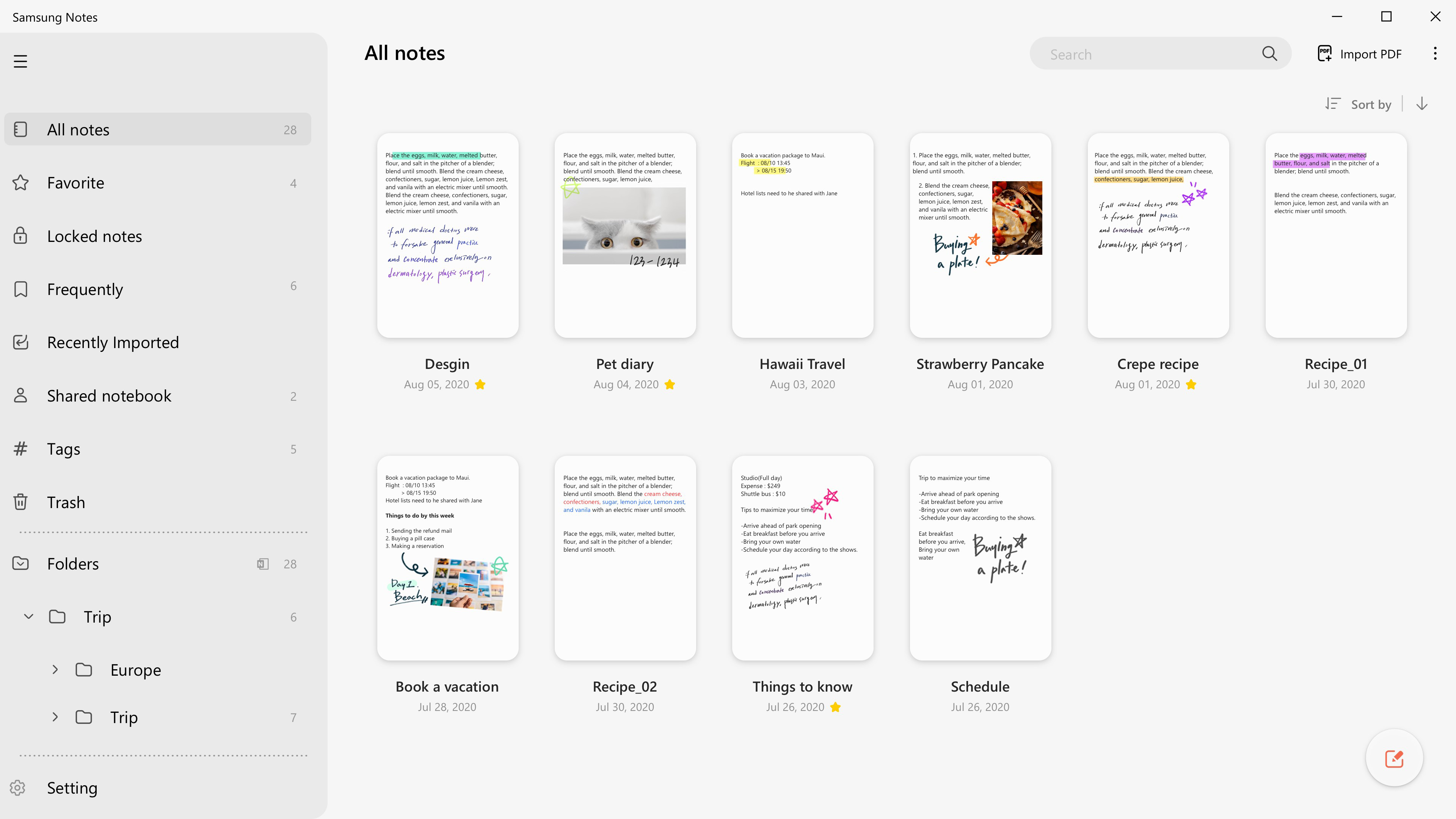 Samsung Notes for PC Windows Download