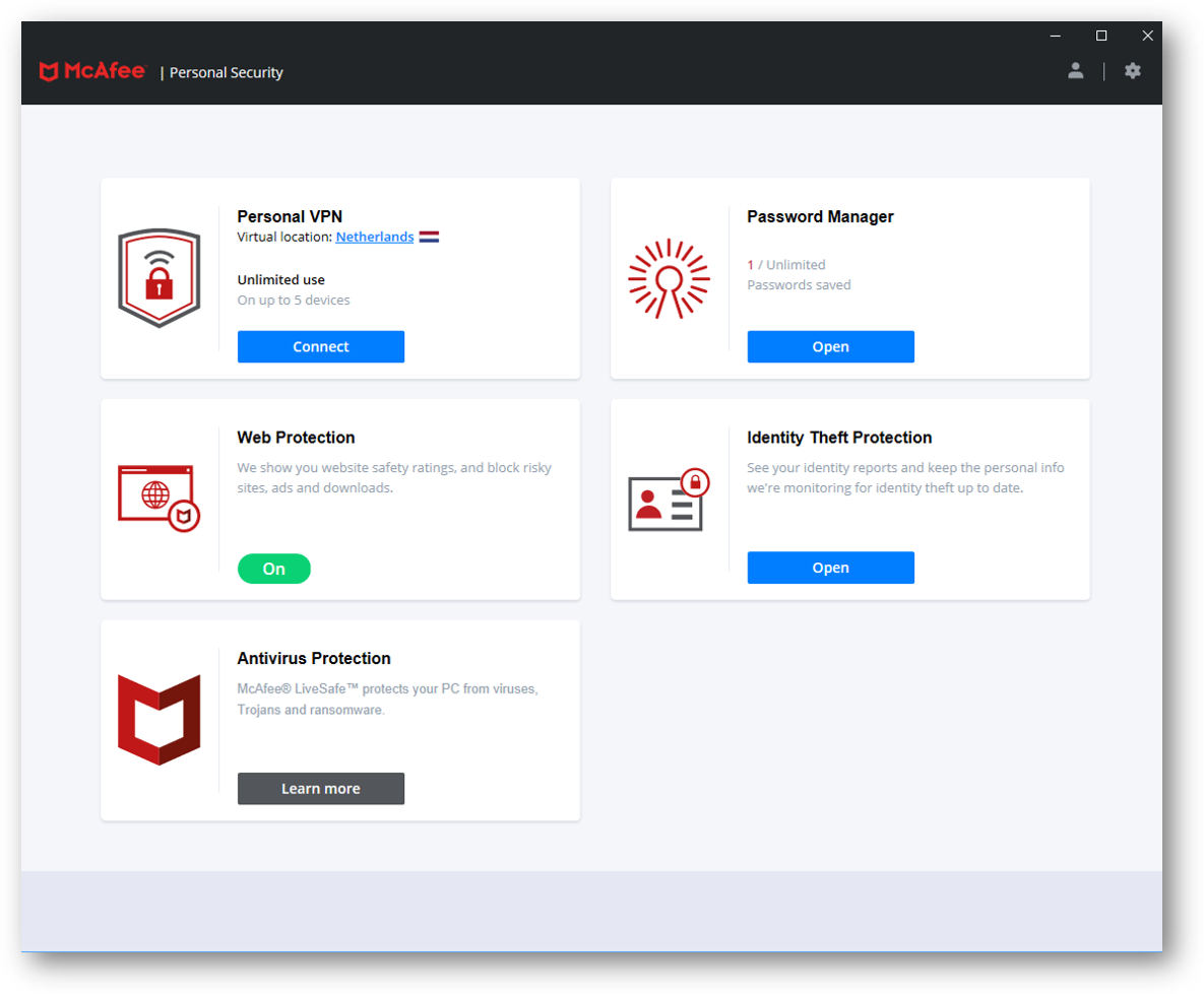 McAfee Personal Security for PC Windows Download