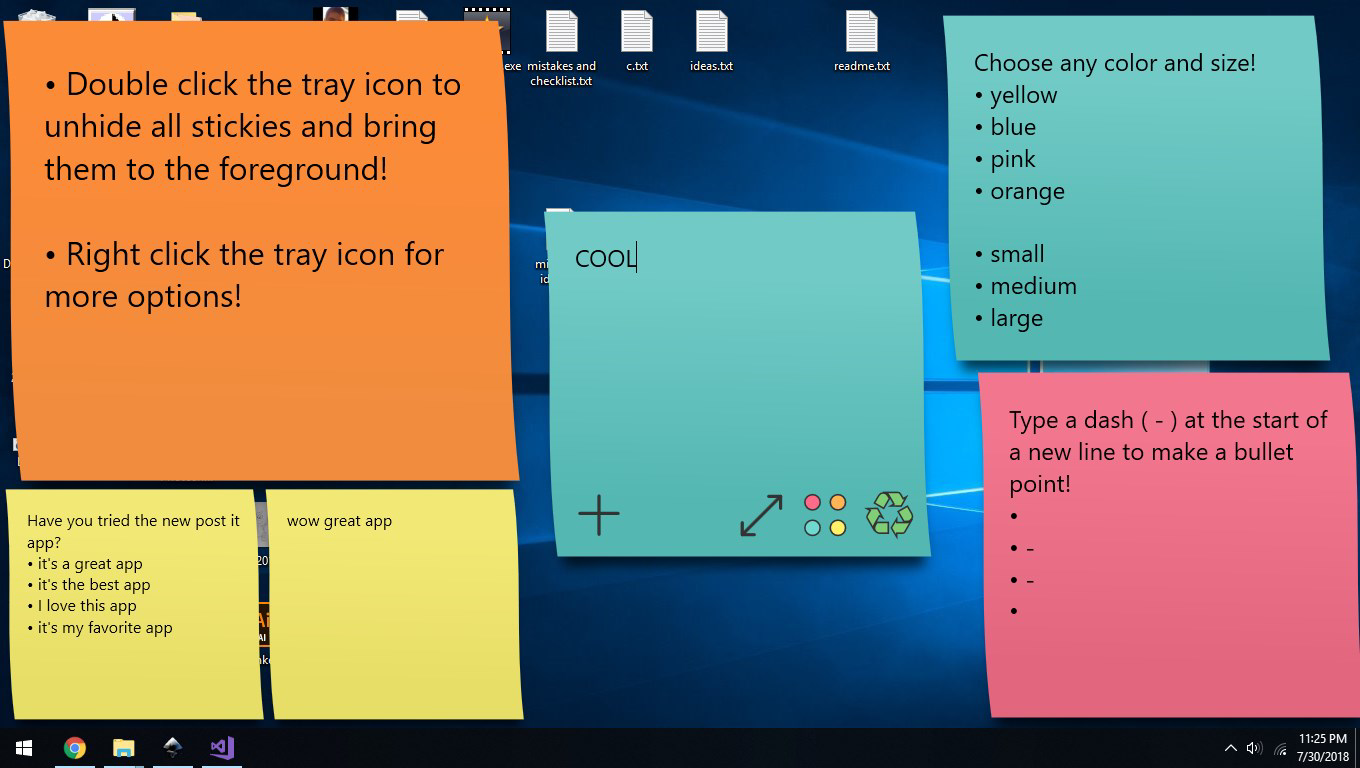 Virtual Sticky Notes for PC Windows Download