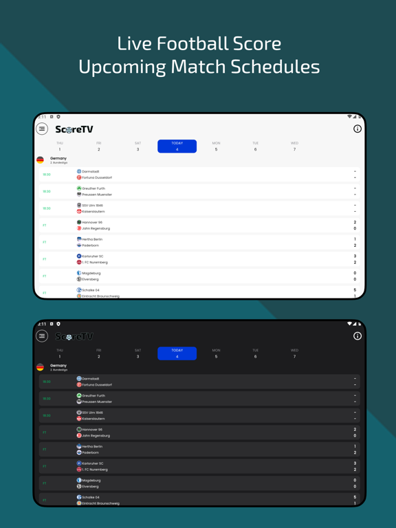 ScoreTV - Live scores & TV for iOS (iPhone/iPad/iPod touch) - Free ...