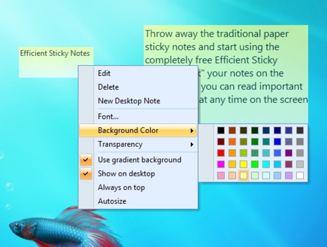 Efficient Sticky Notes for PC Windows 5.22 Build 528 Download