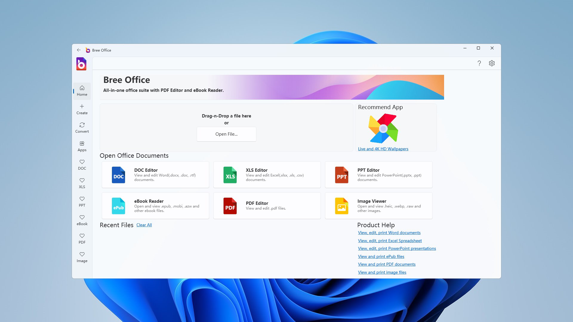 Bree Office: DOCX, XLSX, PPTX Editor for PC Windows Download
