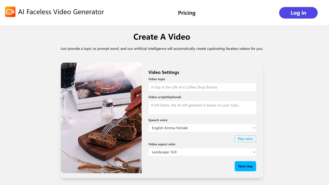 AI Faceless Video Generator for PC Windows Download
