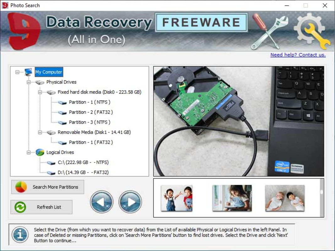 Windows Free Hard Drive Recovery Tool for PC Windows 2.2.0.0 Download