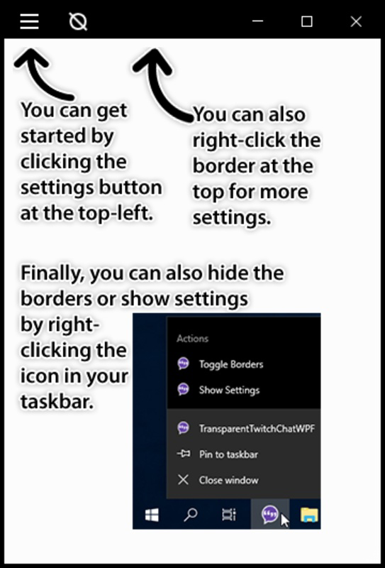 Transparent Twitch Chat Overlay for PC Windows 1.1.7 Download