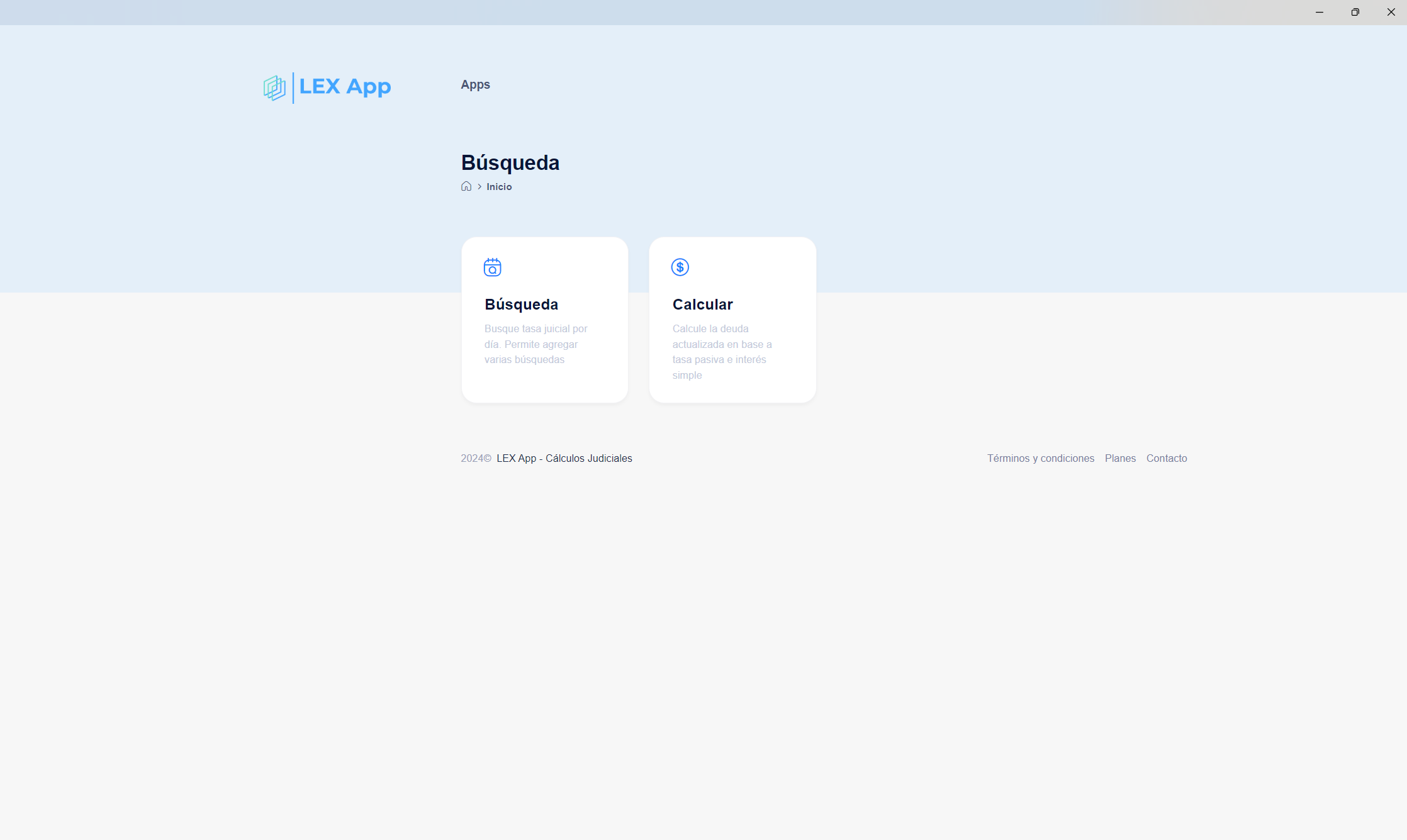 LEX App - Cálculos judiciales for PC Windows Download