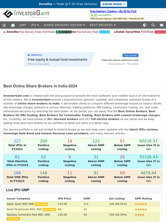 InvestorGain for iOS (iPhone/iPad/iPod touch) - Free Download at AppPure