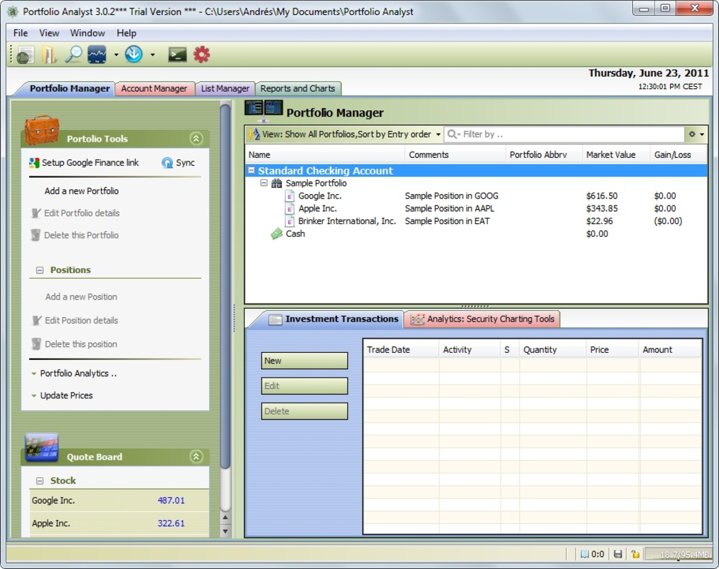 Portfolio Analyst for PC Windows 2.0.90 Download