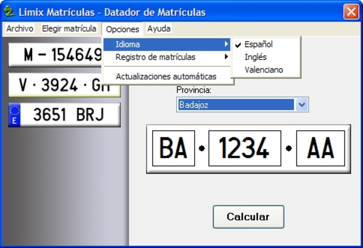 Limix Matriculas for PC Windows 1.8.5 Download