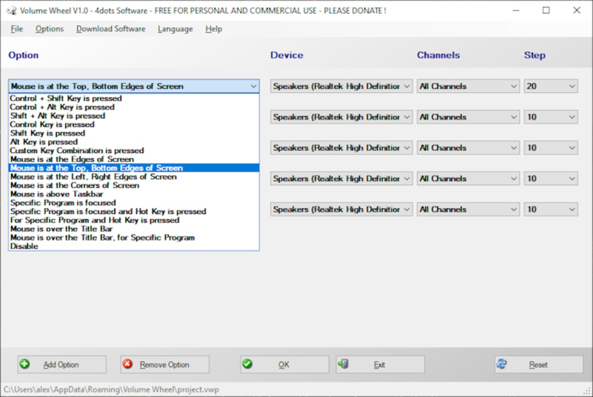 Volume Wheel for PC Windows 1.1 Download