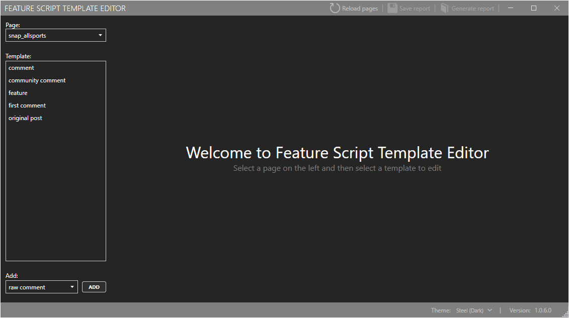 Feature Script Template Editor for PC Windows Download