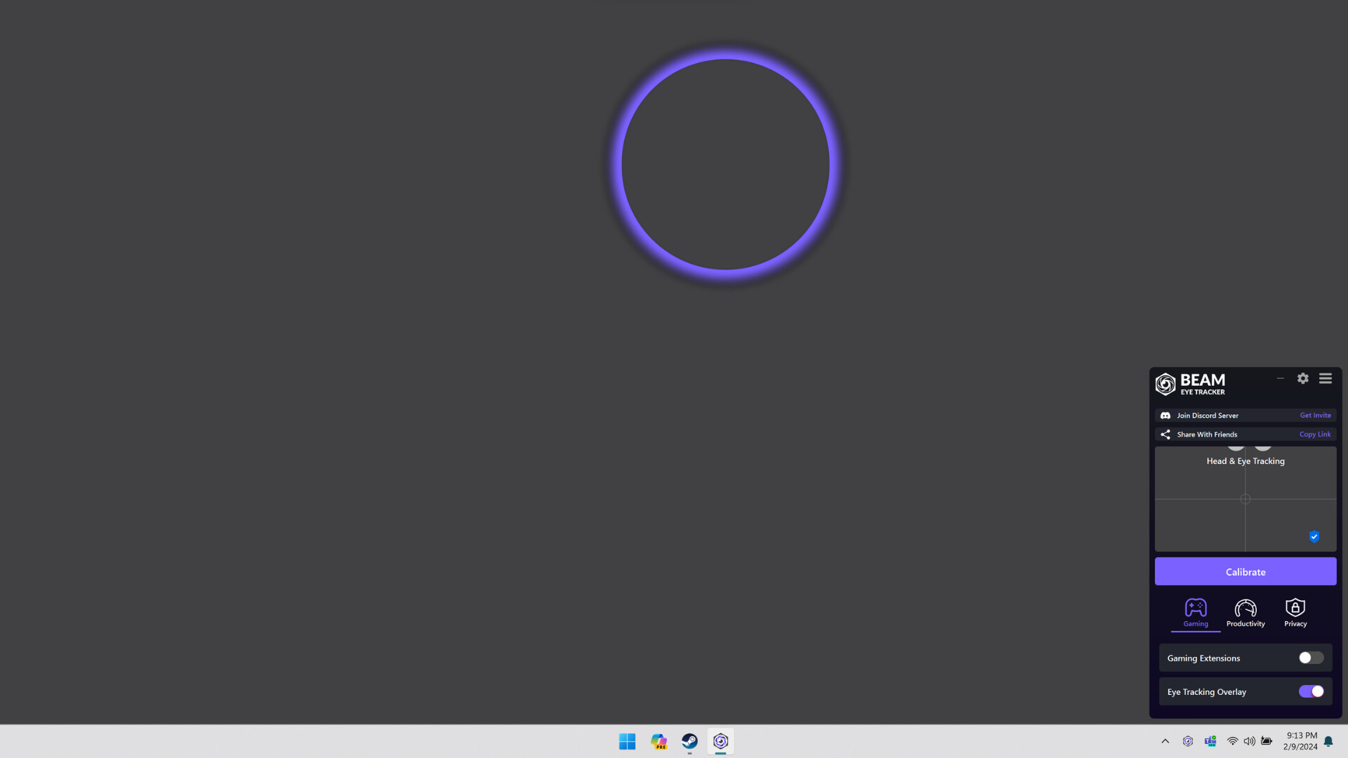 Beam Eye Tracker for PC Windows Download