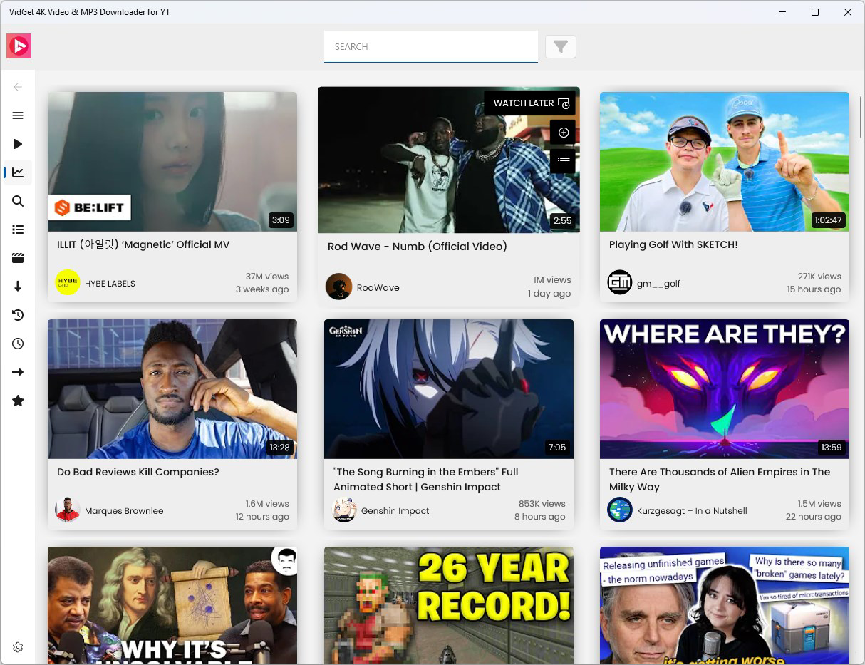 Download VidGet 4K Video & MP3 Downloader for YT Latest for Windows PC