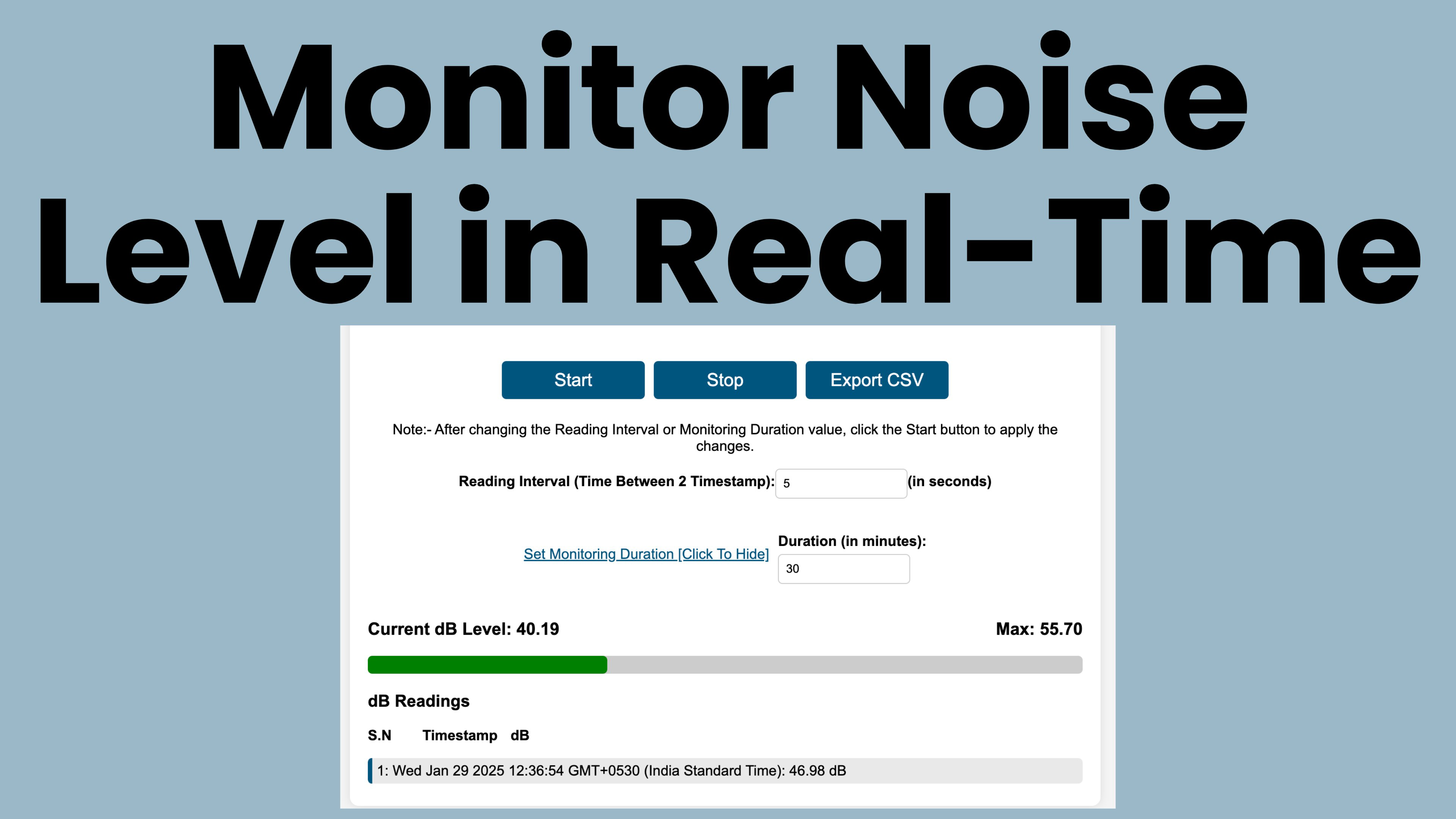 Noise Meter Pro for PC Windows Download