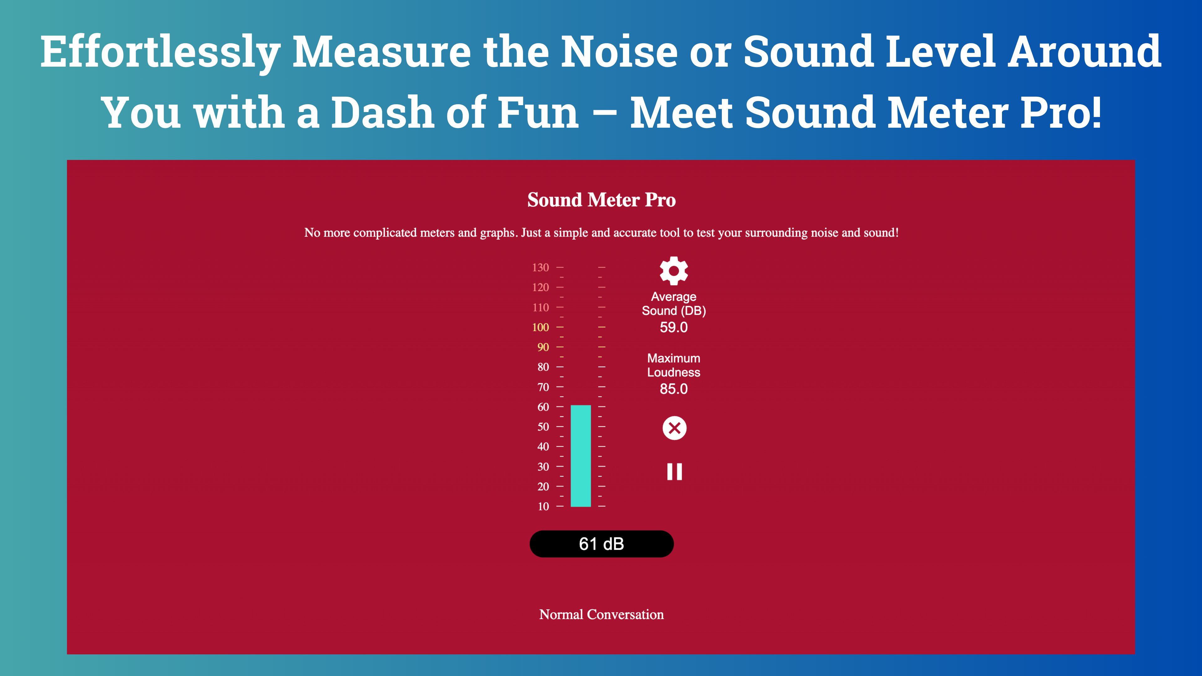 Sound Meter Pro for PC Windows Download