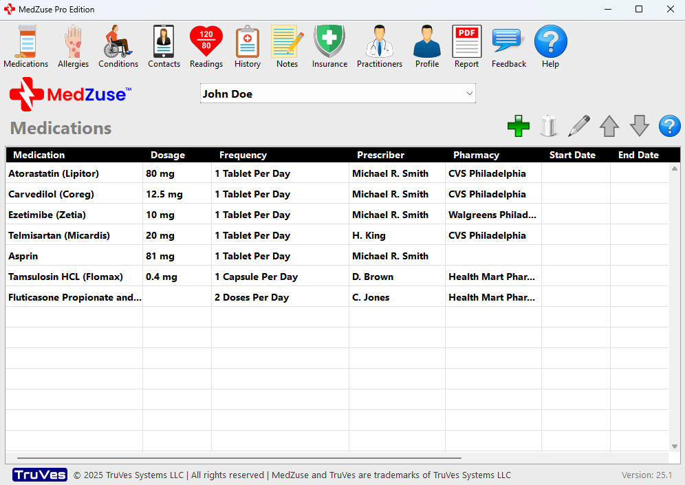MedZuse - Personal Medical Record System for PC Windows Download