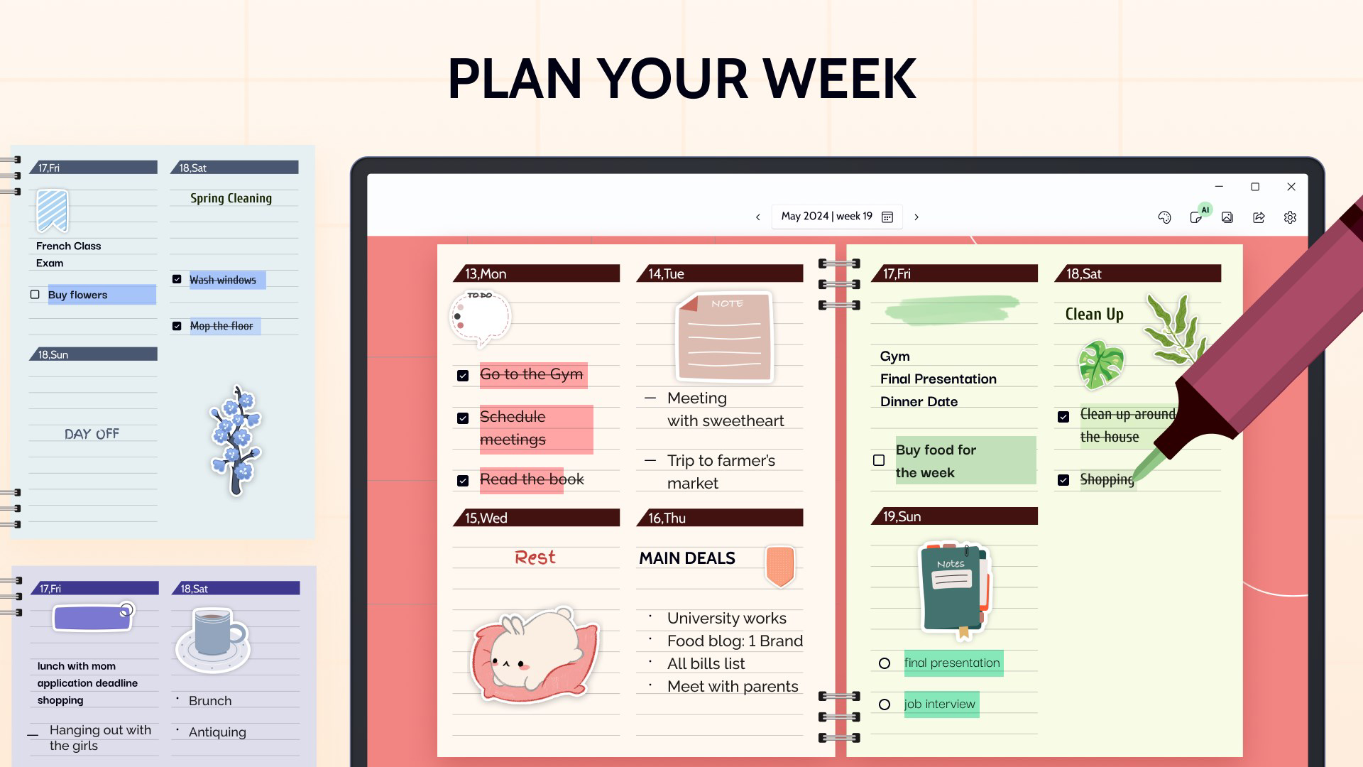 Weekly Timetable: Scheduler & Digital Note for PC Windows Download