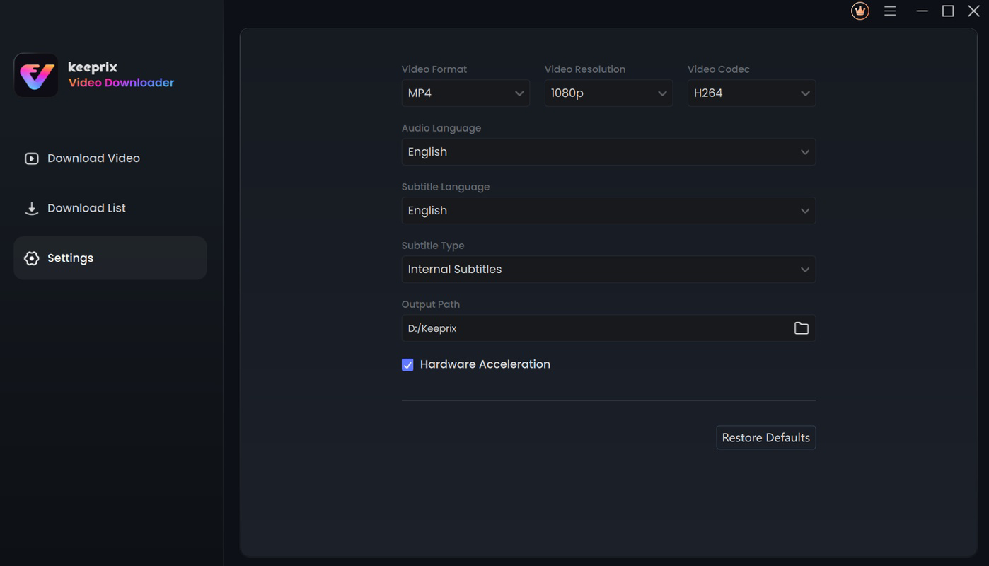 Keeprix Video Downloader for PC Windows 1.0.0.3 Download