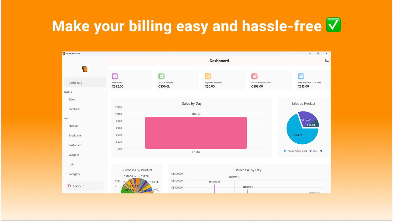 Smart Bill Book for PC Windows Download