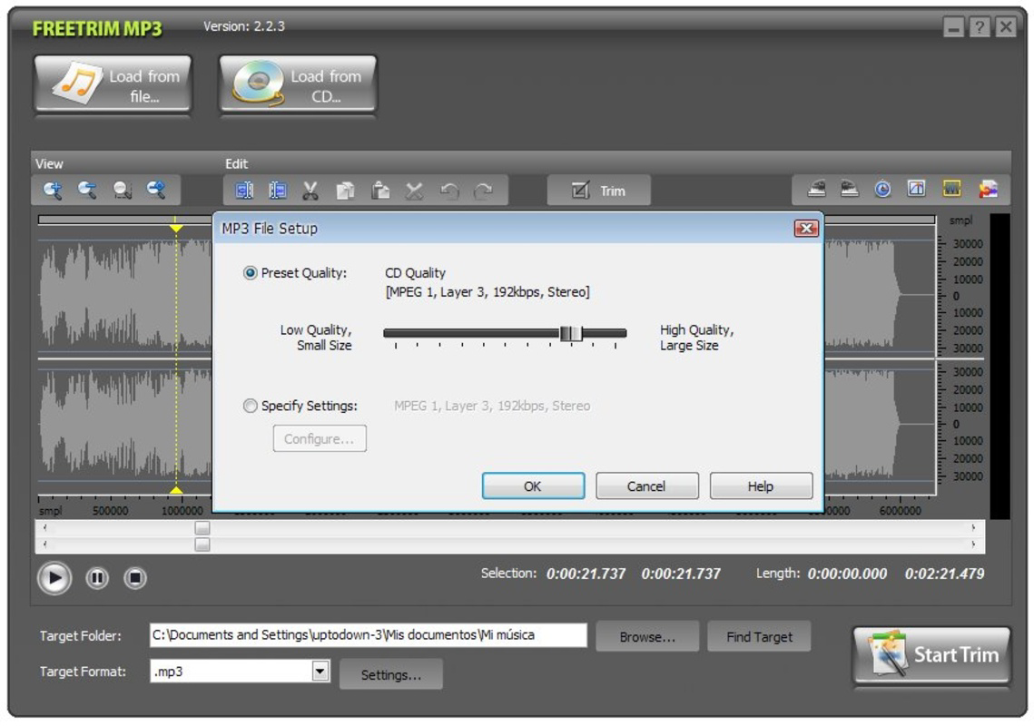 Download FreeTrim MP3 Latest 3.7.2 for Windows PC