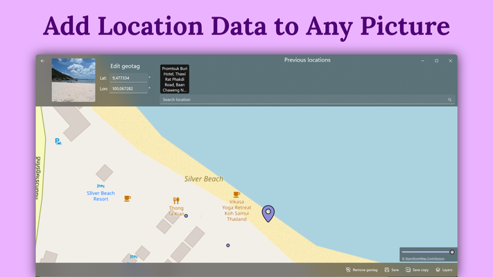 GeoPhoto: Geotag your photos for PC Windows Download