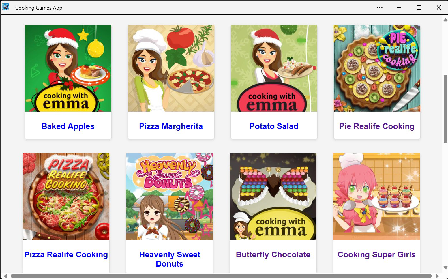 Cooking Games App for PC Windows Download