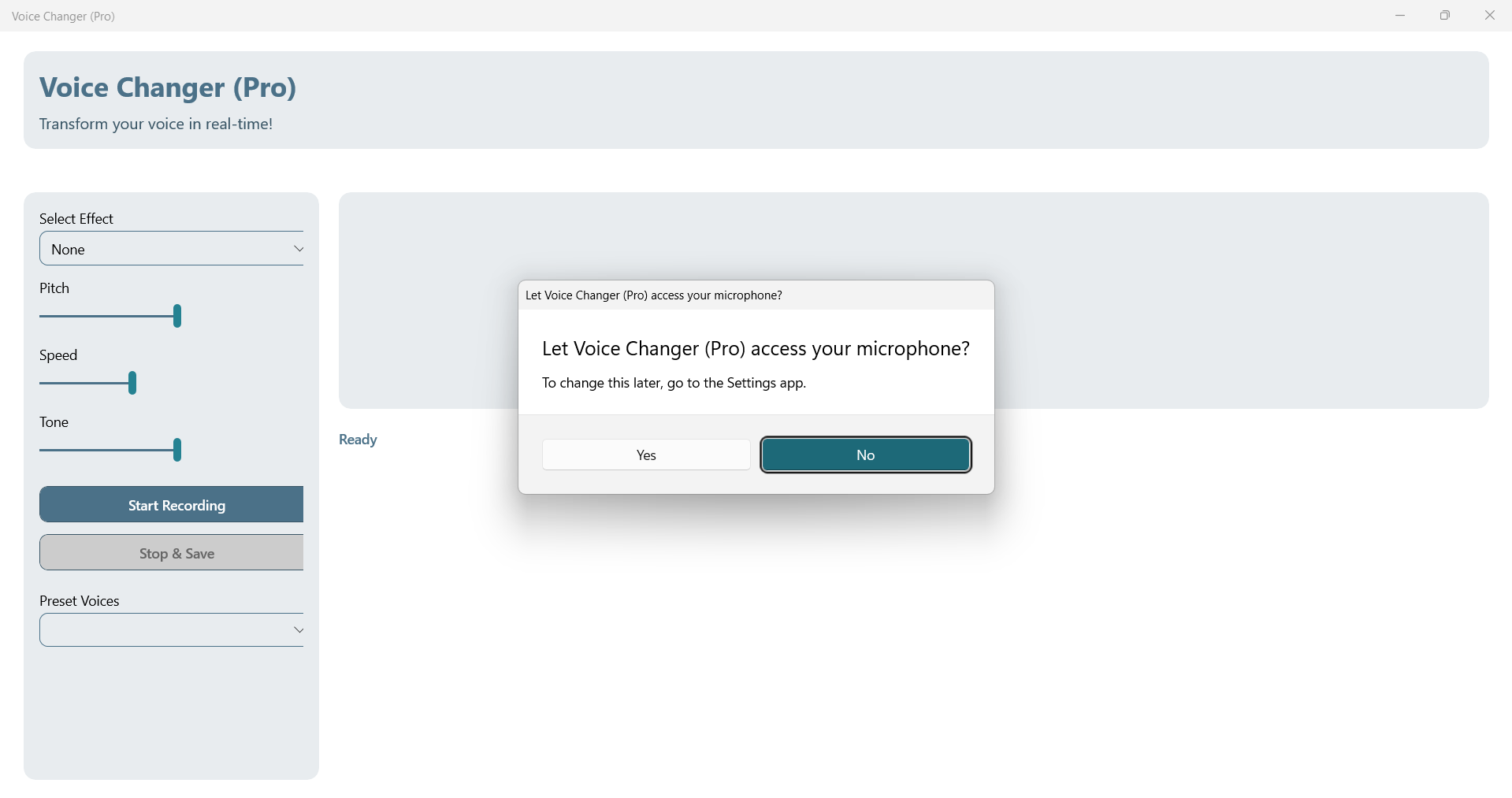 Voice Changer (Pro) for PC Windows Download