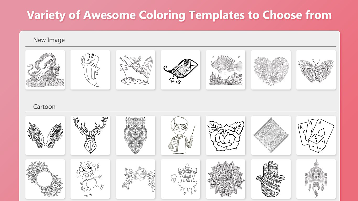 Coloring Book Pages For Adults for PC Windows Download
