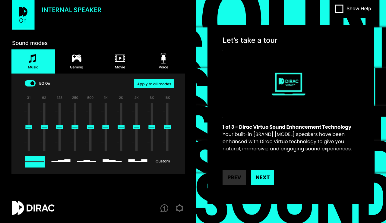 Dirac Audio Manager for PC Windows Download