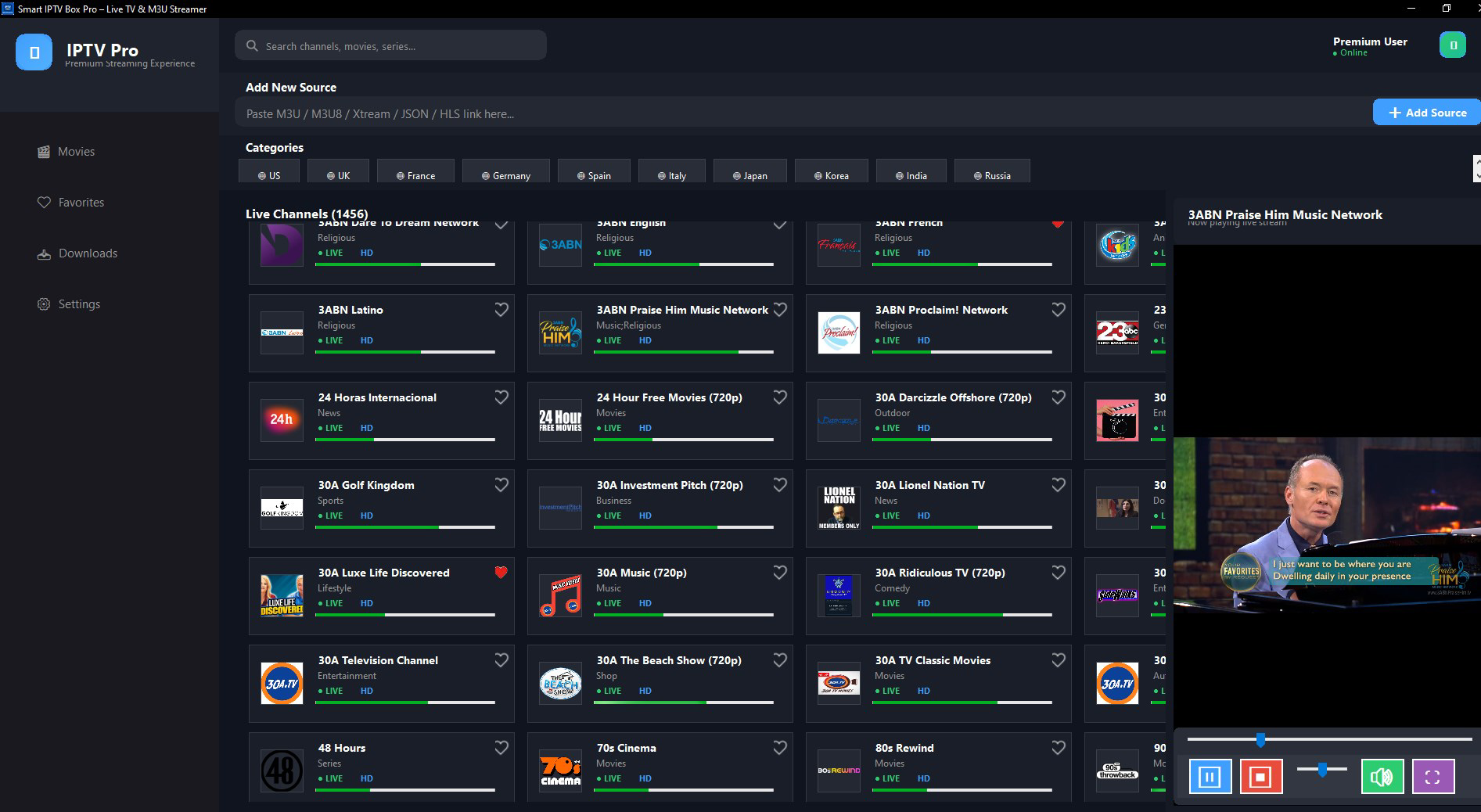 Smart IPTV Box Pro – Live TV & M3U Streamer for PC Windows Download