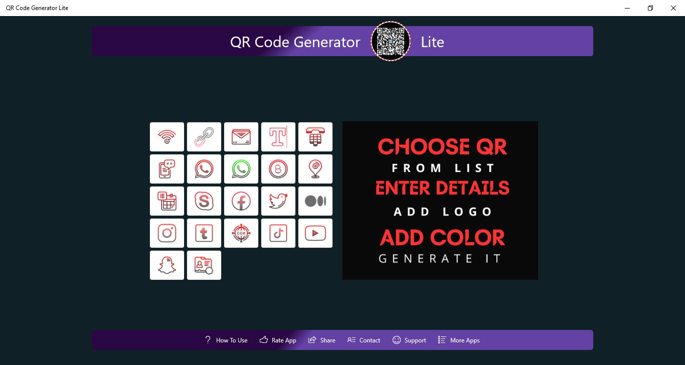 QR Code Generator Lite - Create Custom QR Codes with Ease for PC Windows Download