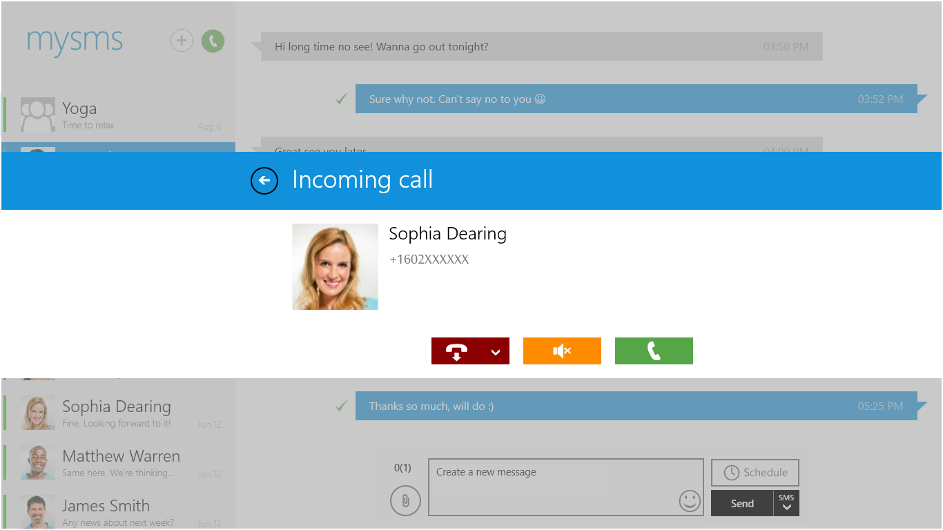 mysms - Text from Computer, Messaging for PC Windows Download
