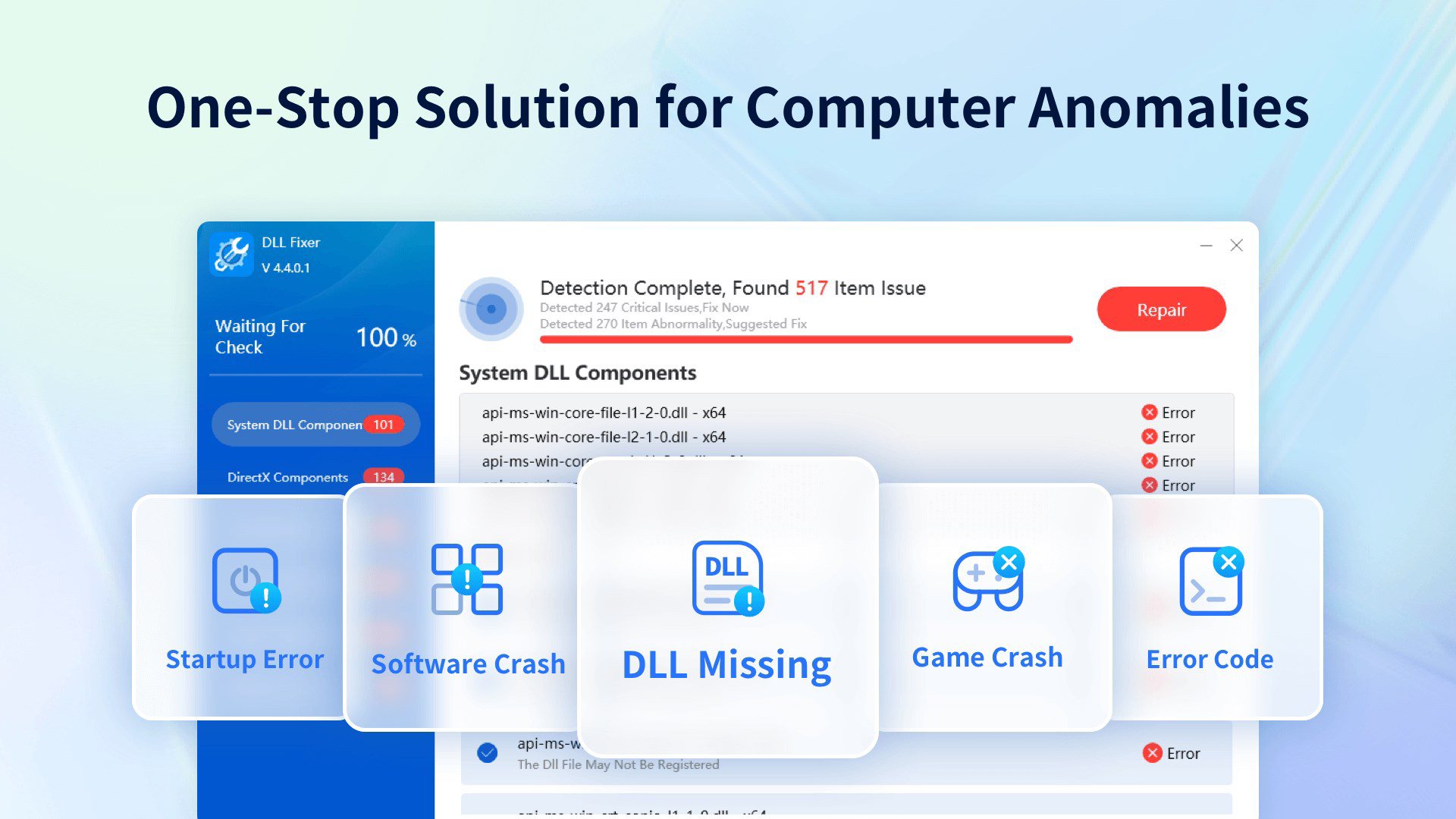 DLL Fixer - Game & Software Error Repair for PC Windows Download