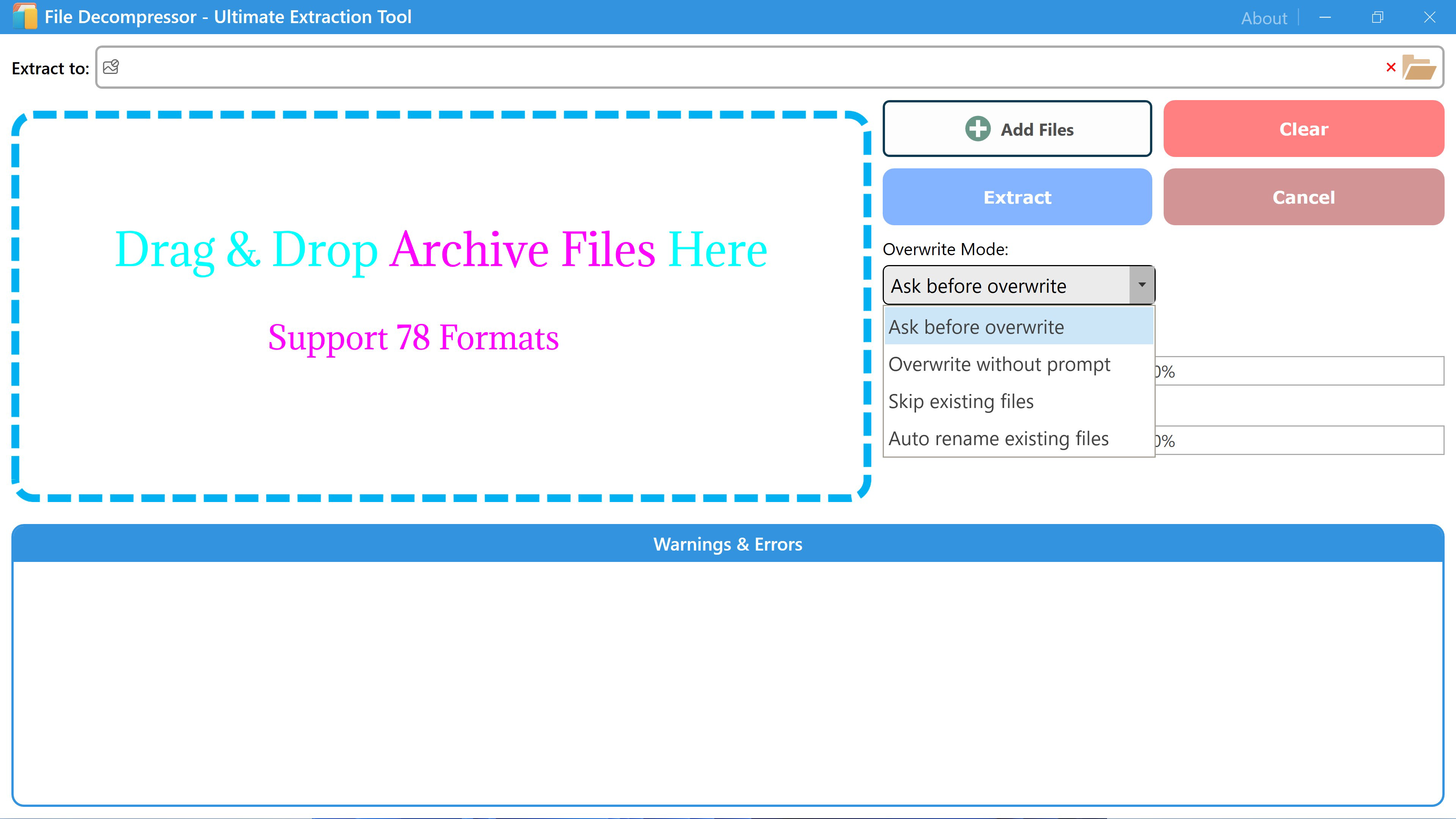 File Decompressor - Ultimate Extraction Tool for PC Windows Download