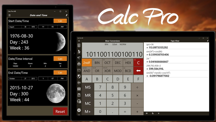 Calc Pro HD - Calculator for PC Windows Download