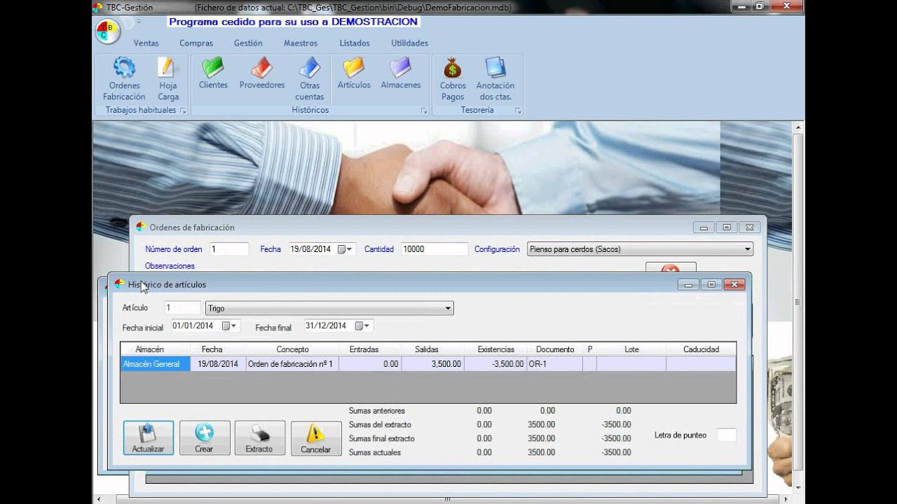 TBC Gestión for PC Windows 1/2014 Download