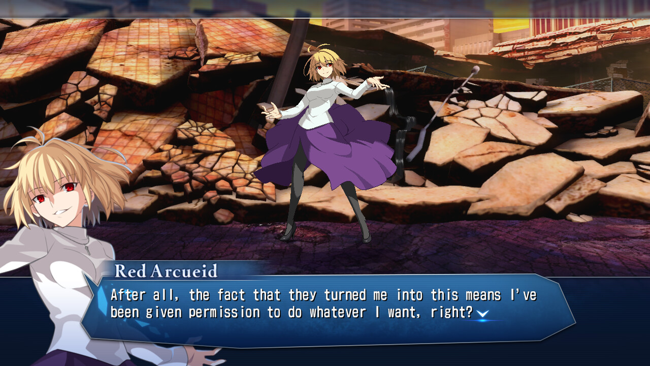 MELTY BLOOD: TYPE LUMINA - Red Arcueid Round Announcements for PC ...