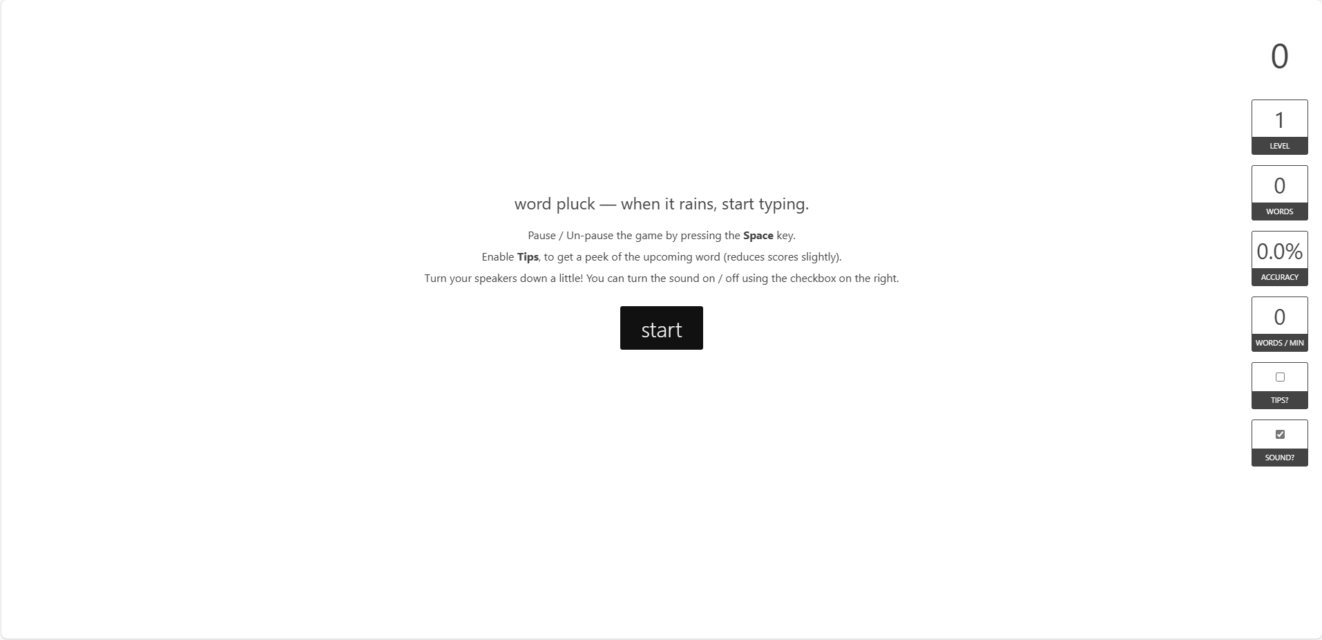 Word Pluck -Typing Test for PC Windows Download