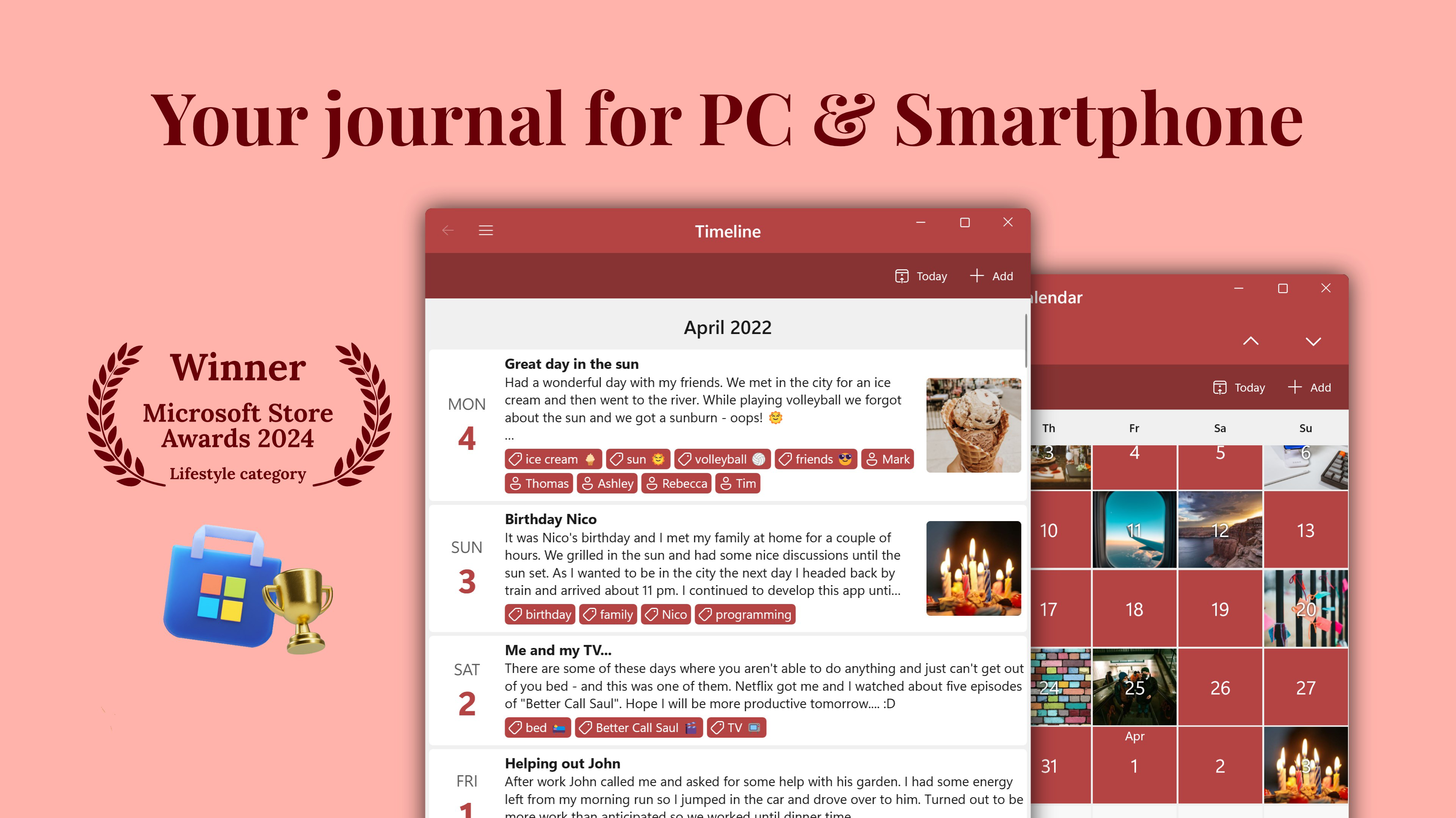 Diarium: Journal & Diary for PC Windows Download
