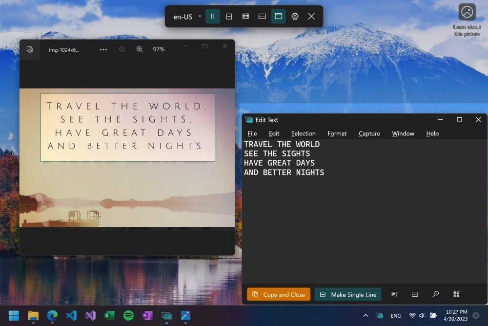 Text Grab - OCR and much more for PC Windows Download